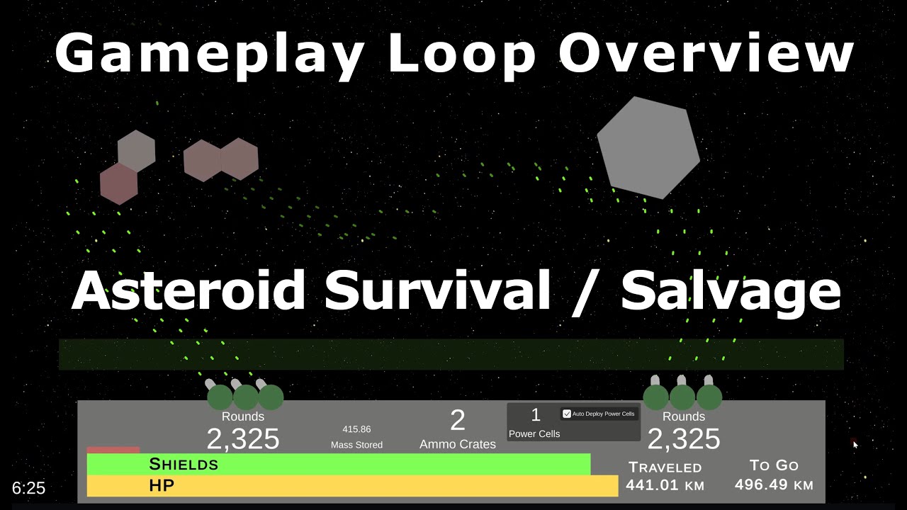 Gameplay Loop: Asteroid Salvage / Escape Game Prototype - YouTube