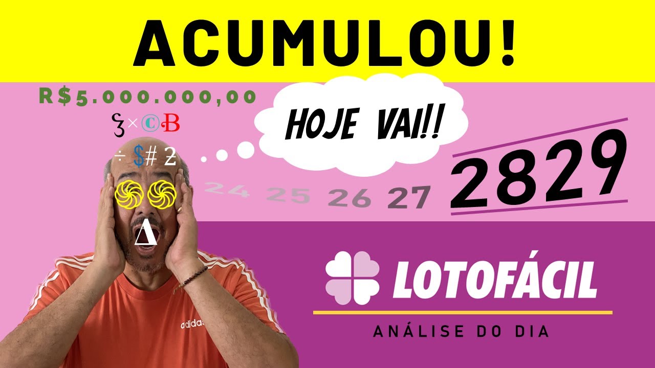 LOTOFÁCIL ACUMULADA - ANALISE E DICAS 2829 - YouTube