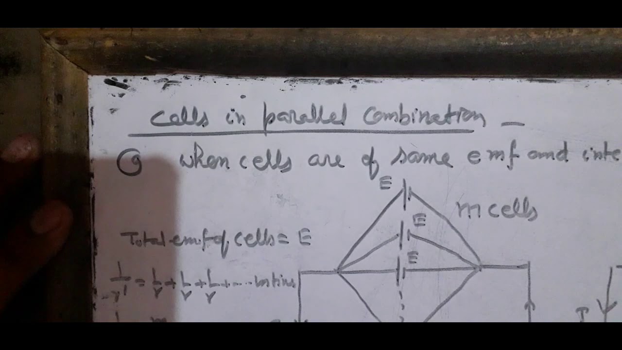 Class 12th Physics: Different conditions of cells in parallel ...