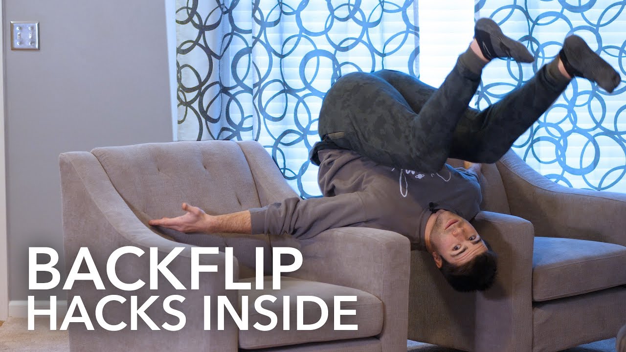 10 Hacks to Learn The BACKFLIP INSIDE your HOUSE - YouTube