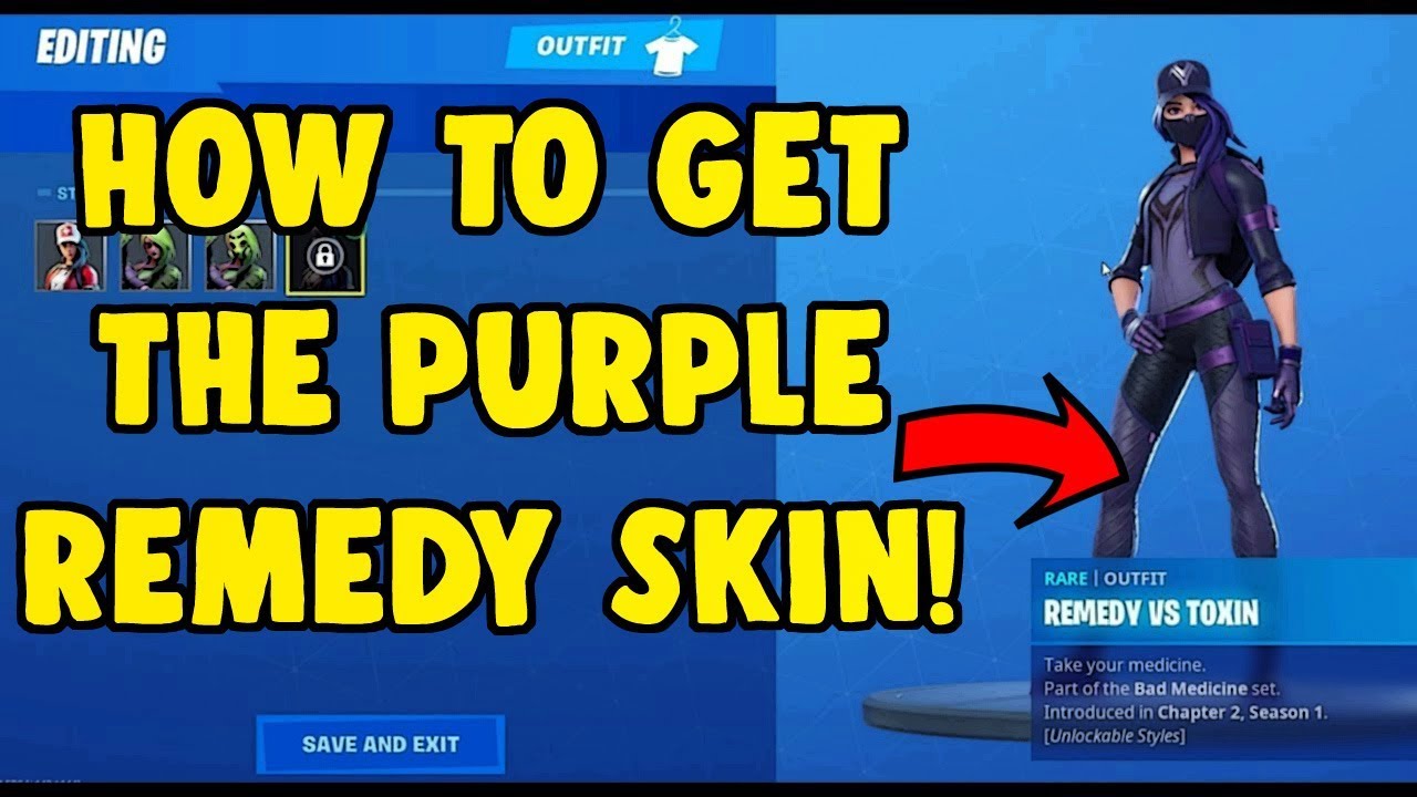 *NEW* REMEDY VS TOXIN SKIN PURPLE STYLE - HOW TO UNLOCK - YouTube