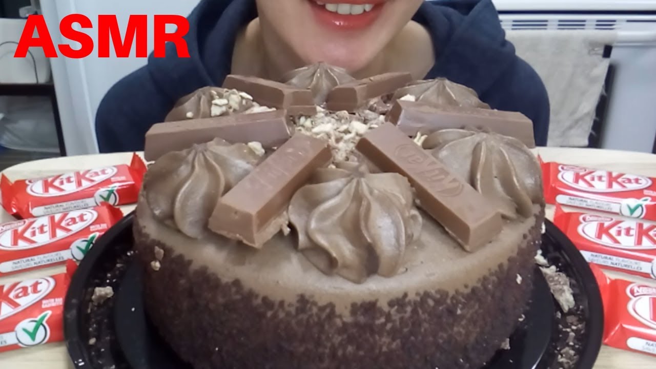 ASMR Kit Kat Cake | EATING SOUNDS (No Talking) [Mukbang] - YeeSu ASMR ...