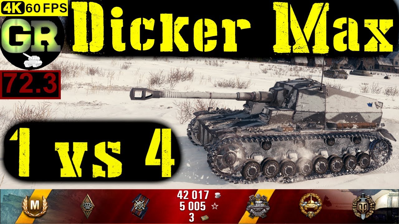 World of Tanks Dicker Max WoT Replay - 7 Kills 2.5K DMG(Patch 1.4.0 ...