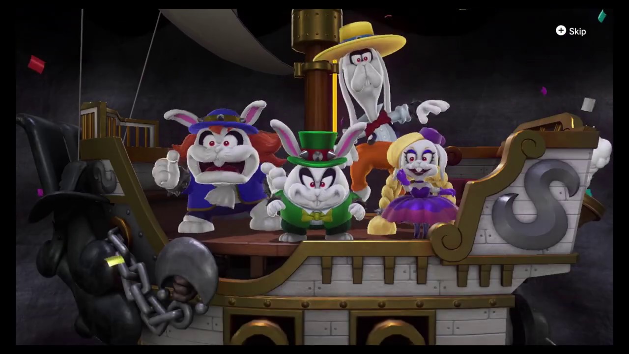 Super Mario Odyssey: Rabbit Ridge Tower - First Floor - Broodals fight ...