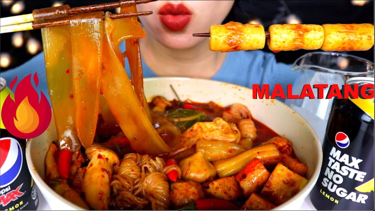 ASMR MALATANG SPICY HOTPOT + ENOKI + KING MUSHROOM + CHILLI + VEGGIE ...