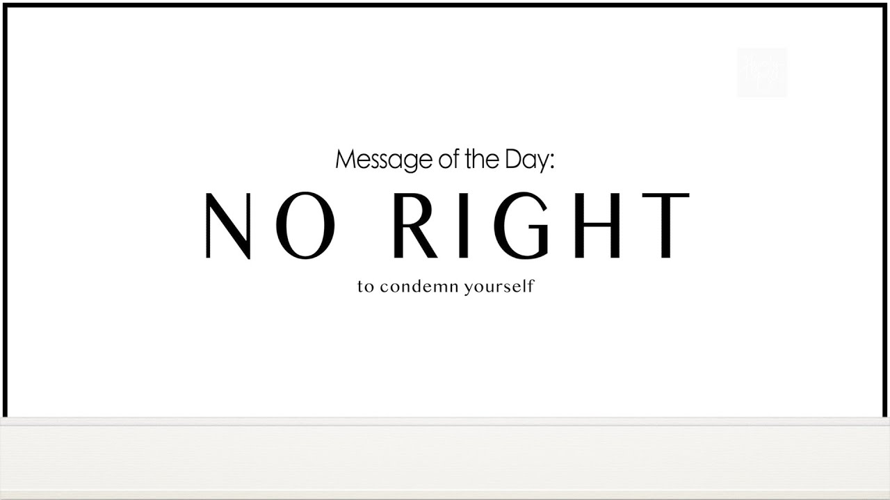 No right to condemn (1 min Daily devotion) - YouTube