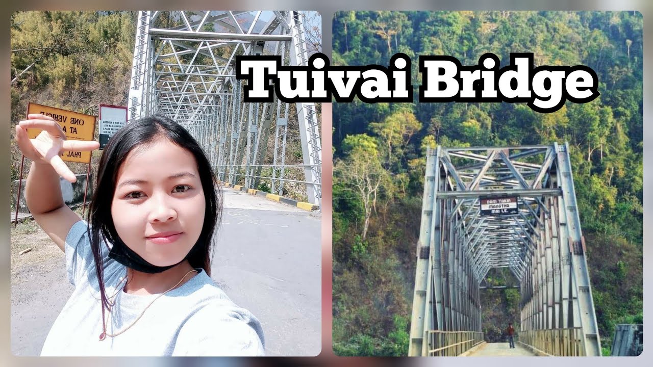 A bridge over the Tuivai River on the border between Mizoram and ...