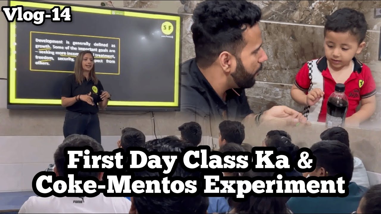 First Class Of Offline/Online Batch I Coke Mentos Experiment With Kiaan ...