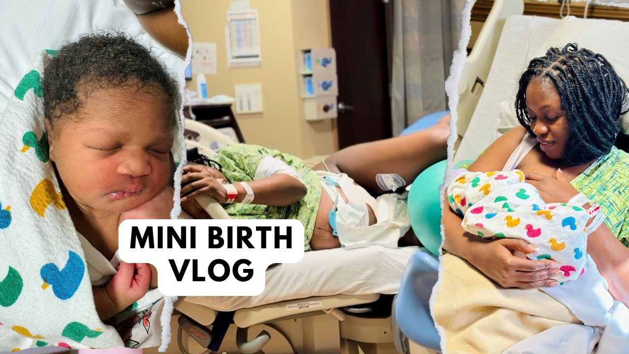 Mini Labor & delivery Vlog I Akeelah baby #4 #laboranddeliverystory ...