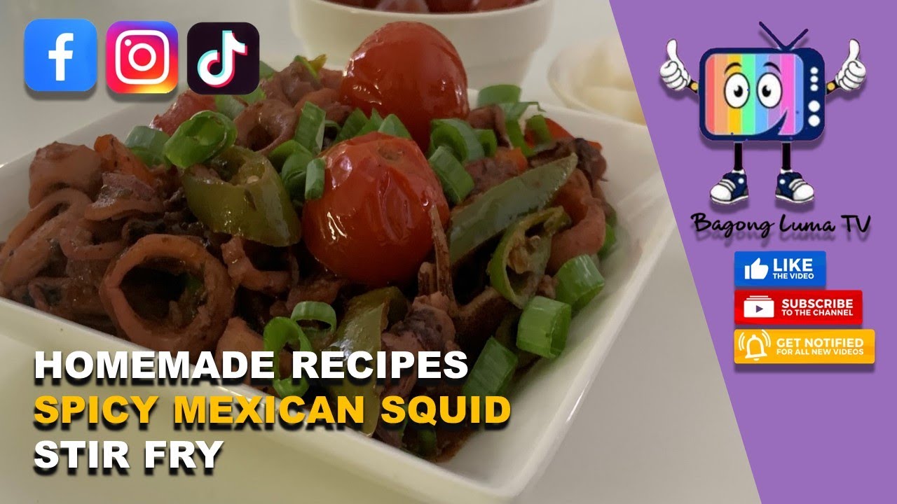 Wok I Homemade Spicy Mexican "Stir Fry "Squid #satisfying #homemade # ...