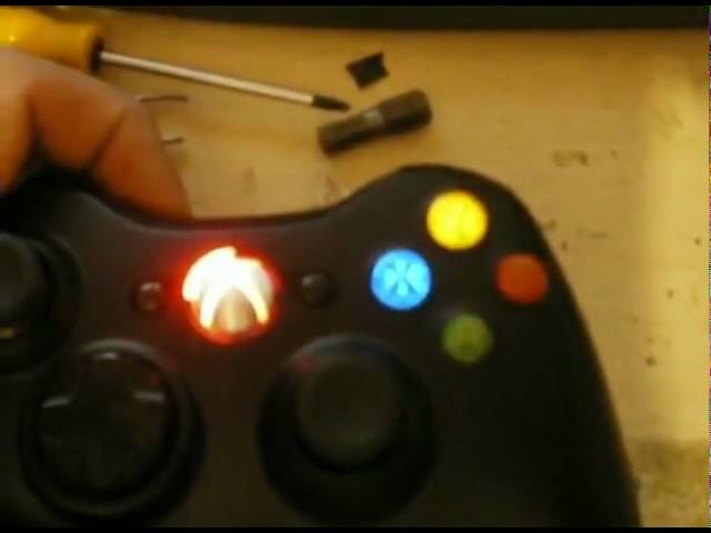 Xbox 360 Controller Led Buttons See Through Button With Blue LED