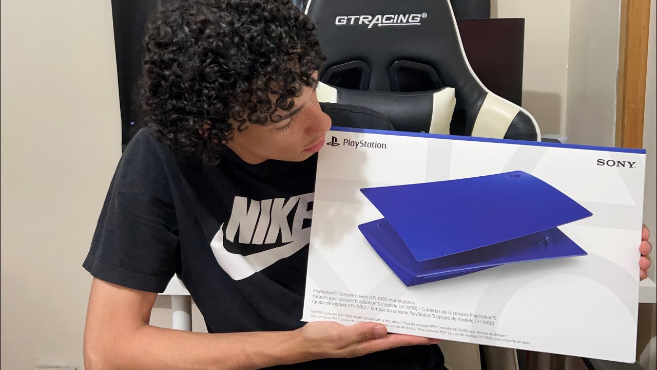 COBALT BLUE PS5 CONSLE COVERS UNBOXING - YouTube