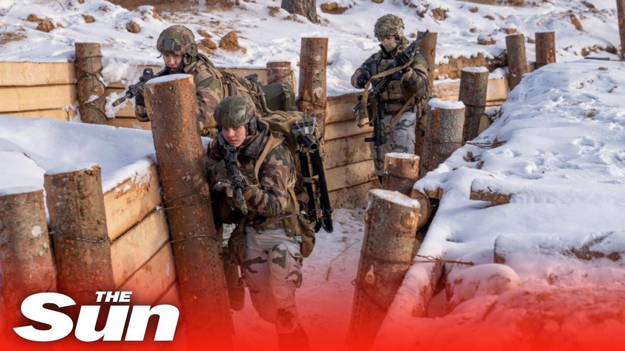Inside WW1-style trench warfare training as Brit troops train in -12C ...