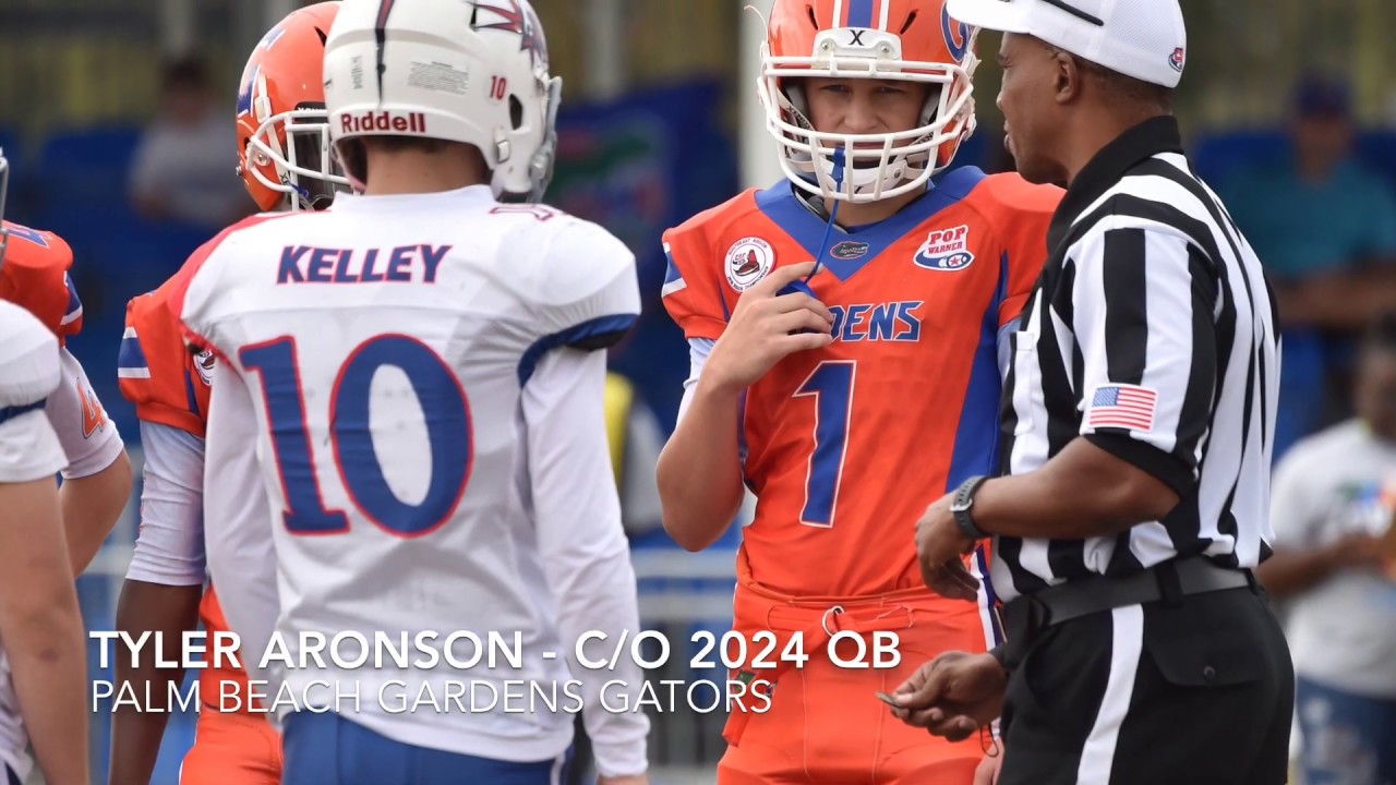 2024 QB Tyler Aronson 2018 Season Highlights Palm Beach Gardens Gators ...
