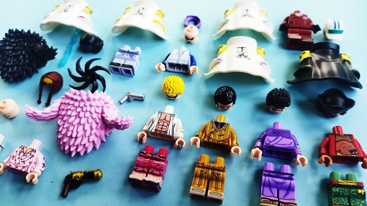 Lego one piece wm marine admiral | akainu, aokiji, kizaru, fujitora ...