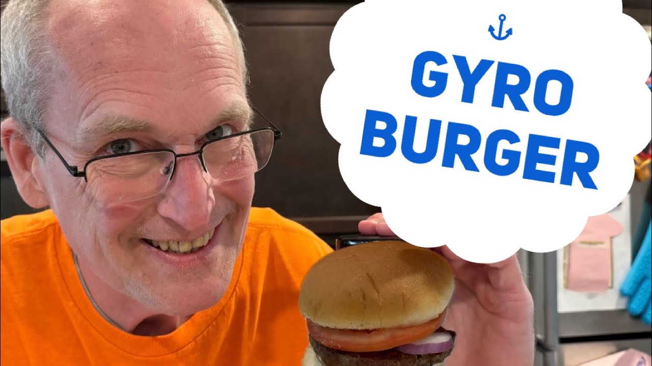 Gyro Burger! Kinders Greek Blend Burgers On The Grill - YouTube