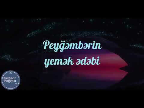 Peyğəmbər əleyhissəlamın yemək ədəbi