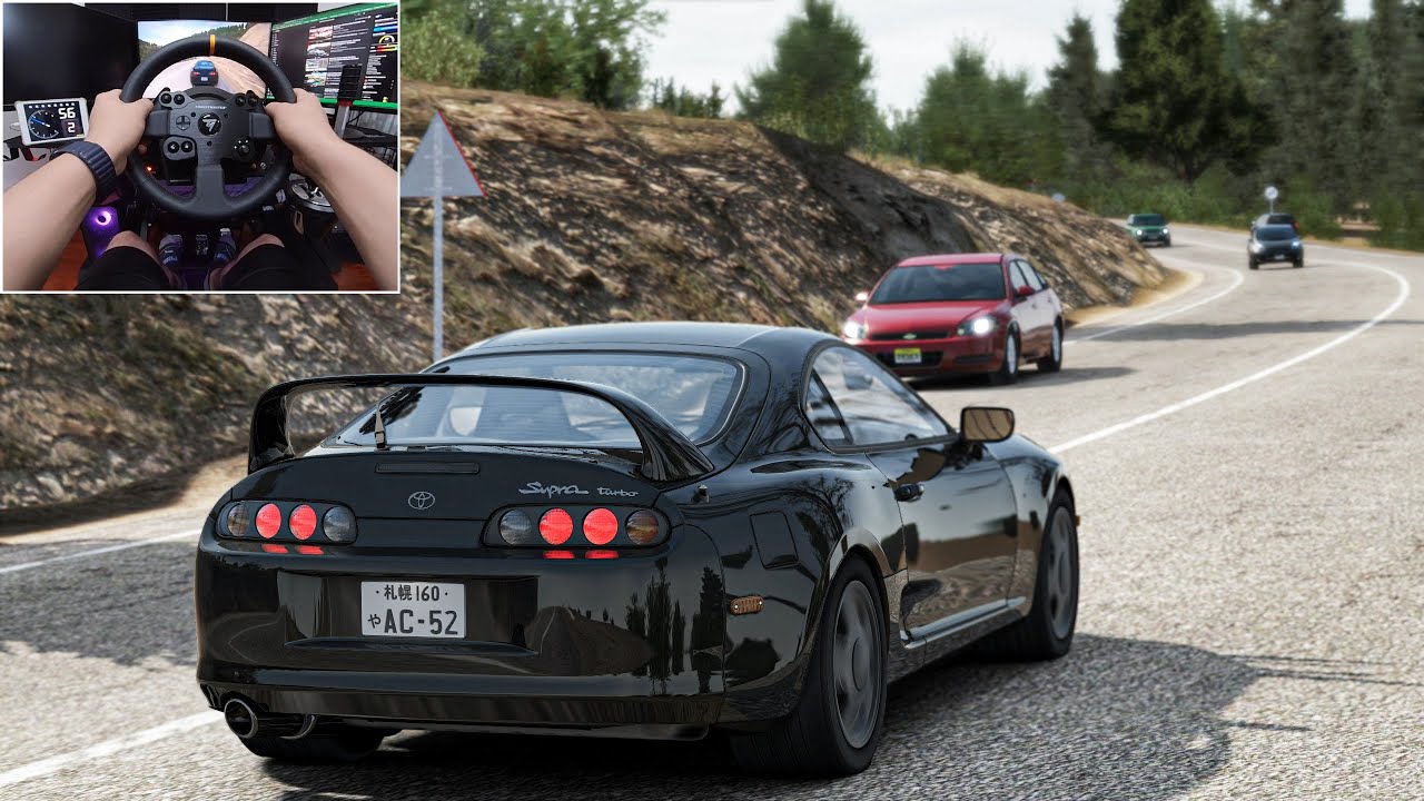Toyota Supra MK4 Turbo Assetto Corsa Thrusmaster TX gameplay - YouTube
