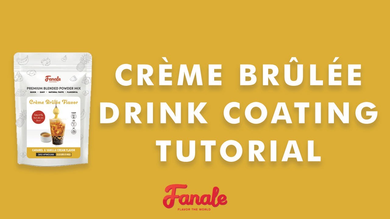 Crème Brûlée Drink Coating Tutorial - Fanale Drinks - YouTube