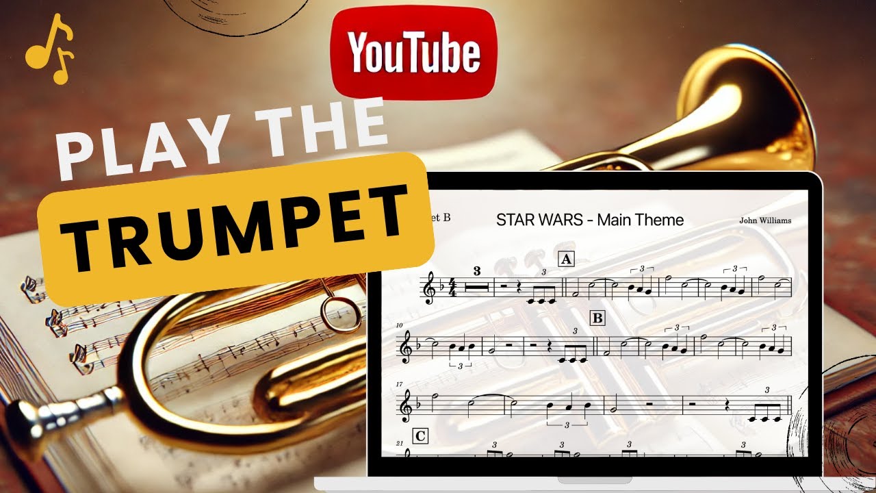 Star Wars Main Theme – John Williams | Trumpet Cover with Sheet Music ...