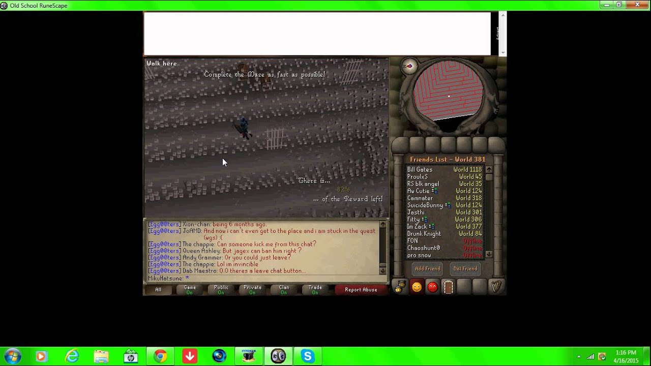 OldSchool RuneScape HD - Maze Random Event! - YouTube