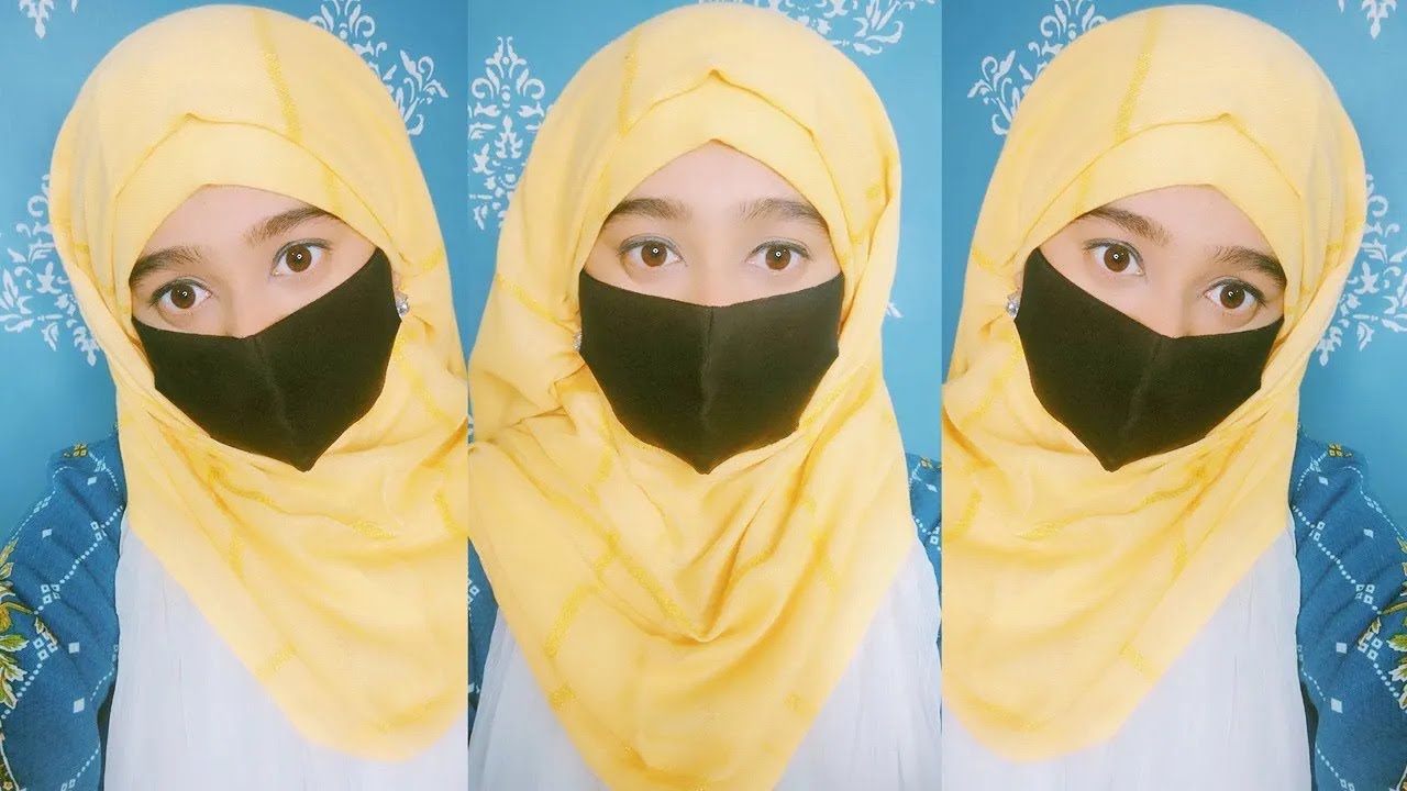 New 2024 Simple And Easy Pakistani Style Hijab Tutorial With Mask By ...