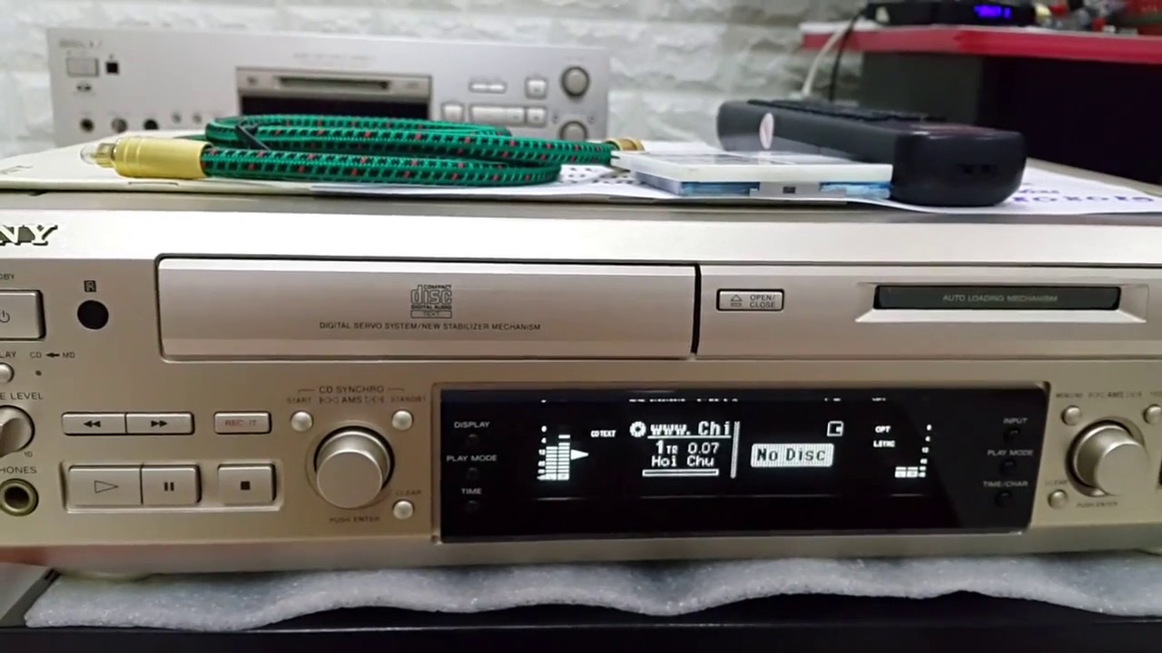 Giải mã nghe nhạc 3 trong 1 cd/md/dac Sony D2 gửi bác Đồng Nai - YouTube