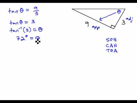 Solve Triangle using Inverse Trig - YouTube