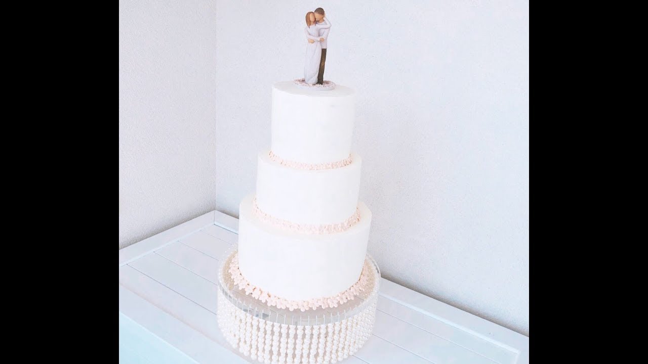KAKO SLOZITI (ASEMBLIRATI) SVADBENU TORTU NA TRI KATA - DETALJNO- HOW ...