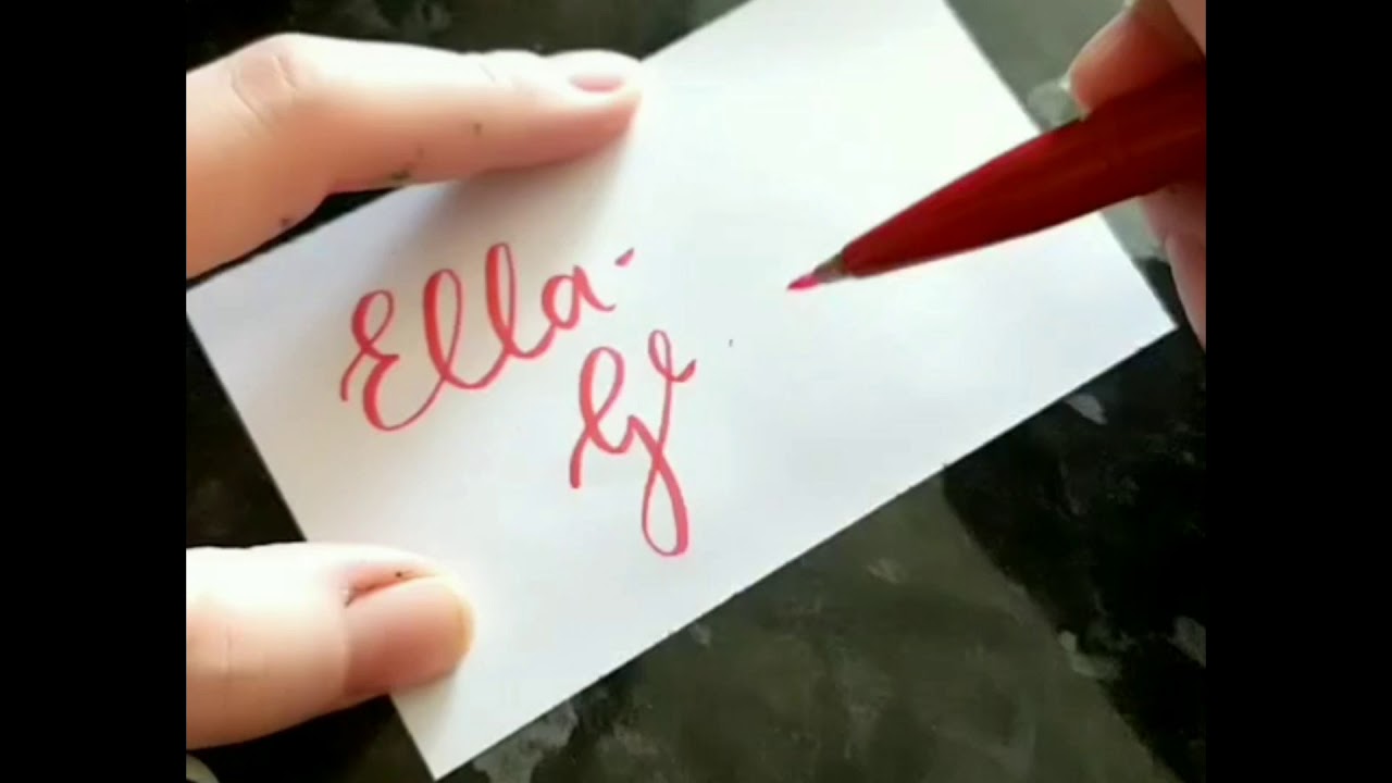 Ella Grace Modern Calligraphy Name YouTube Ella Grace Modern Calligraphy Name YouTube
