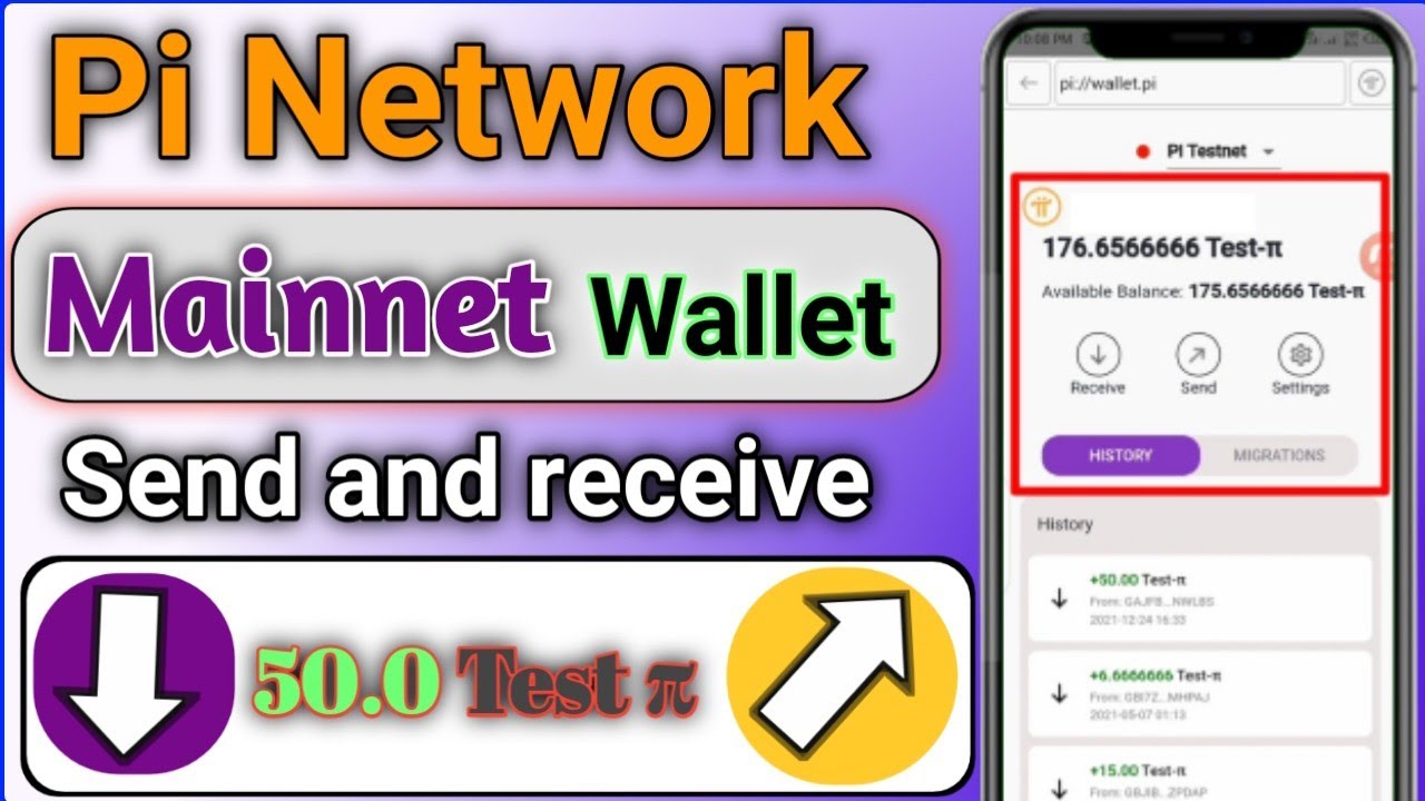 Pi Network Mainnet Wallet send and Receive|| Pi Wallet New Setting|| Pi ...