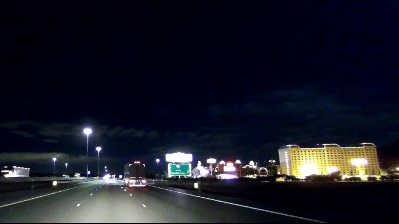 LV2020-3: I-15 Moonlit drive across the desert - Baker to outside of ...