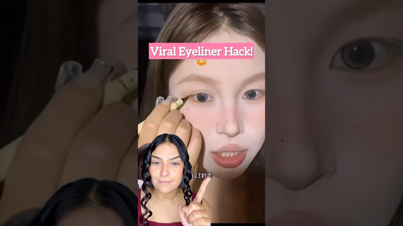 Failed Eyeliner Hack !!! #youtubeshorts #makeup #foryou #shorts #viral #ytshort #youtube - YouTube
