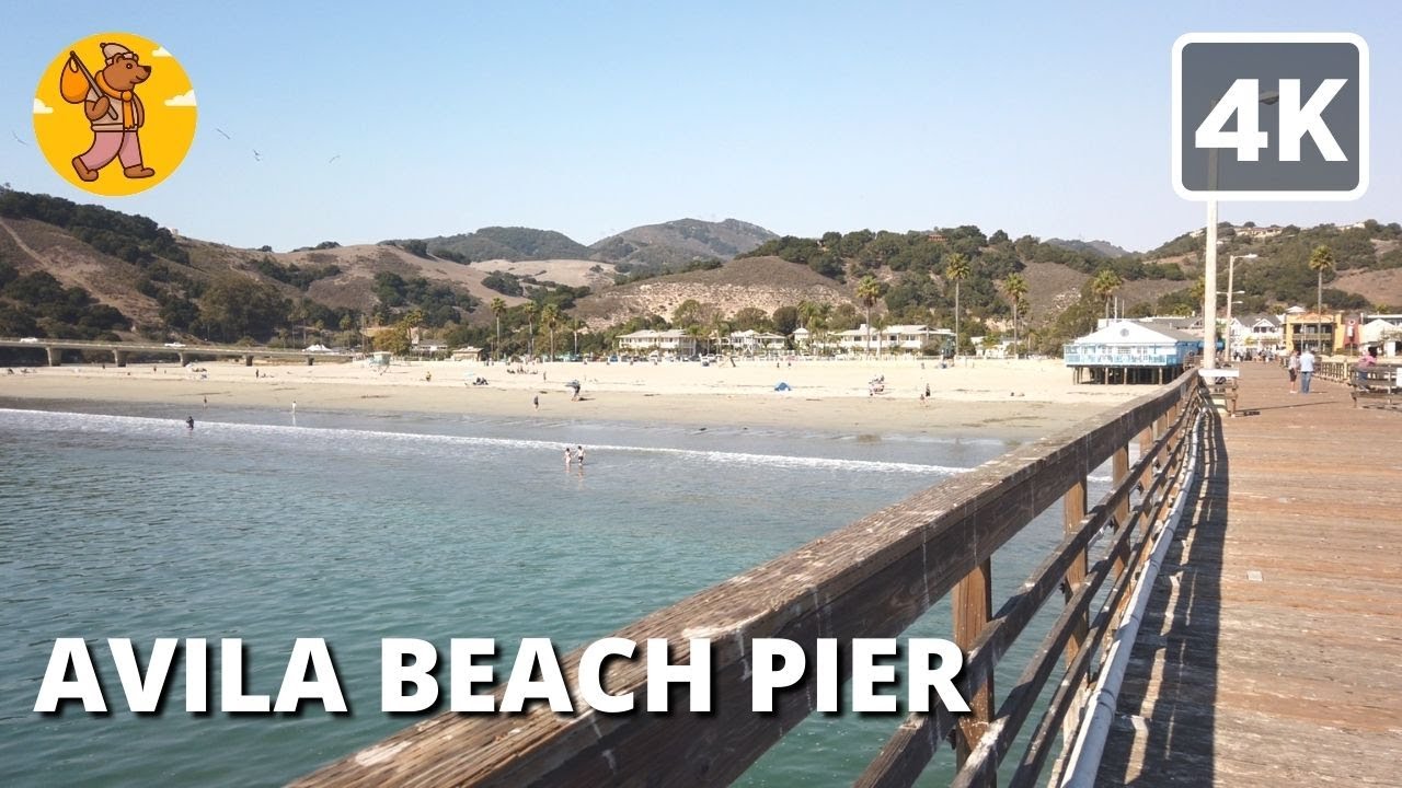 4K Avila Beach Pier Walking Tour | {4k} 🔊 Binaural Sound - YouTube