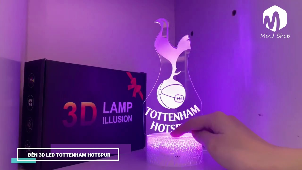 Đèn 3D Led Tottenham Hotspur - YouTube