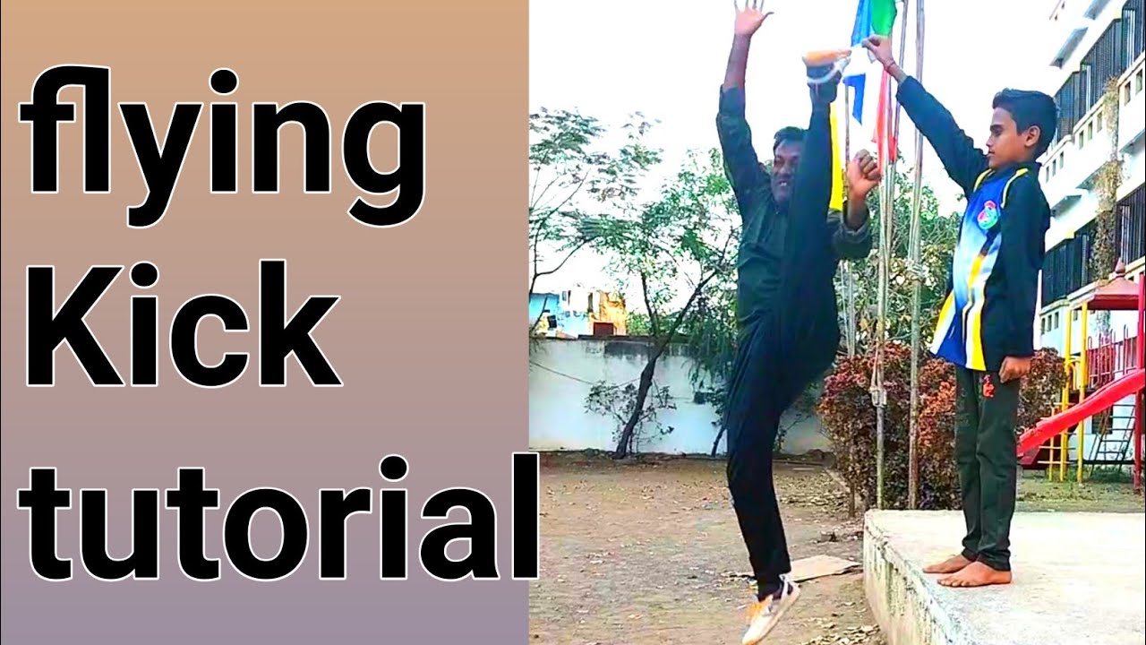 कराटे फ्लाइंग किक मारना शिखिए।karate flying kick titorial। how to ...
