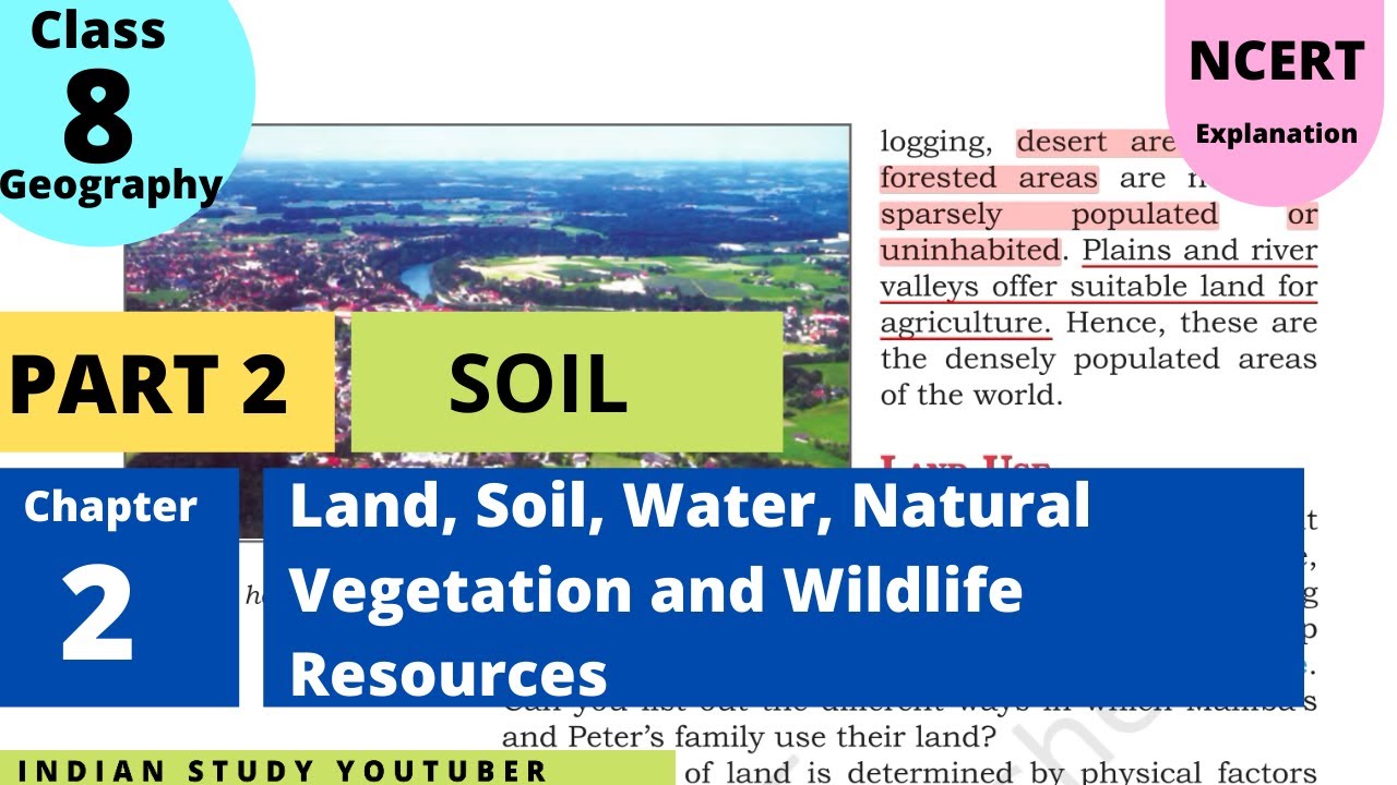 NCERT Class 8 Geography CH 2: Land, Soil, Water, Natural Vegetation ...