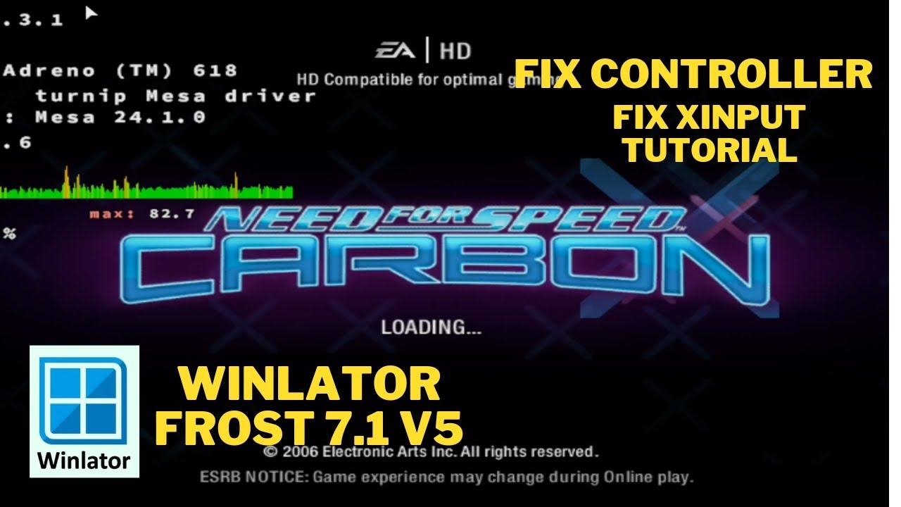 Need For Speed CARBON Fix Controller,Xinput Test & Setting Winlator ...