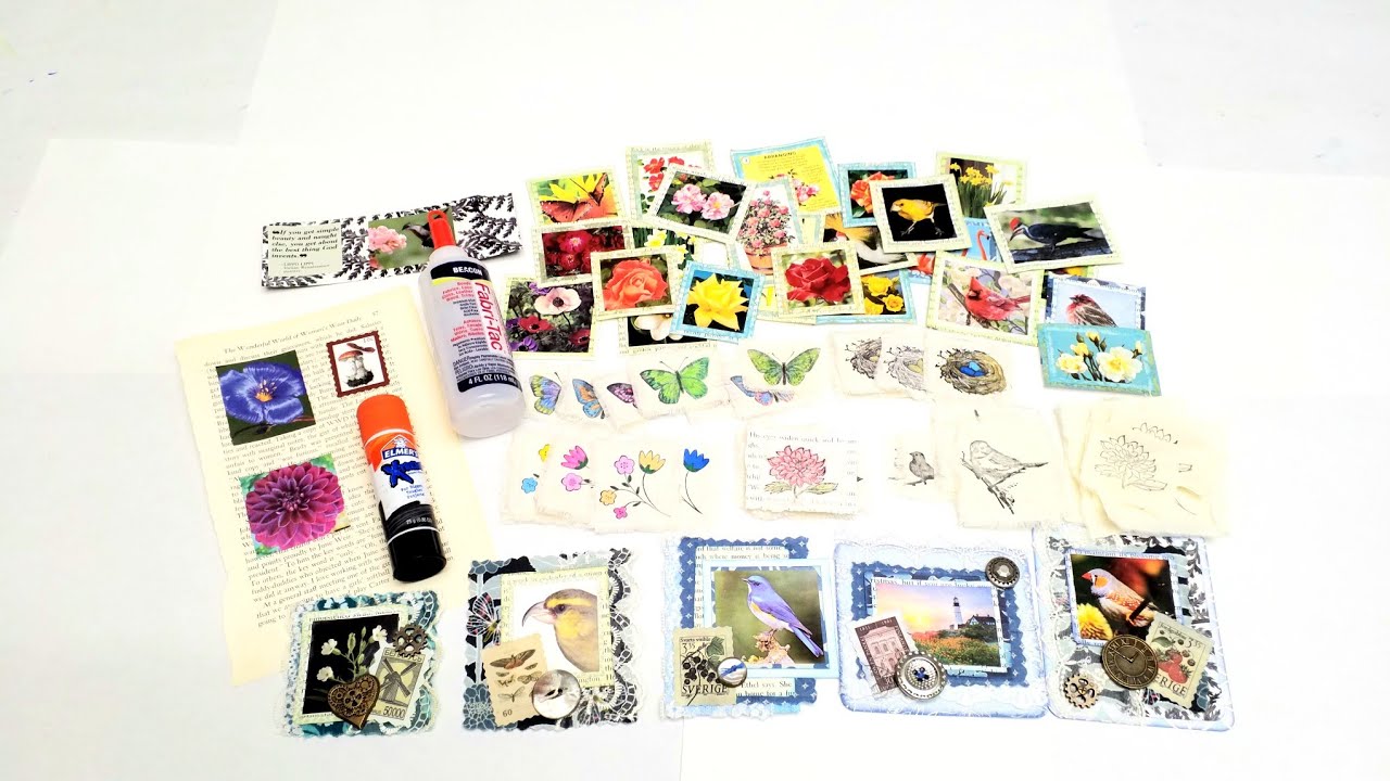 How I Make Easy Focal Points For Junk Journal Collage, Clusters ...