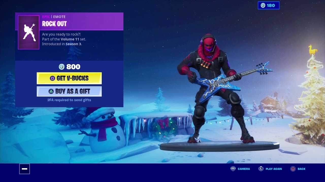 Fortnite Rock out emote - YouTube