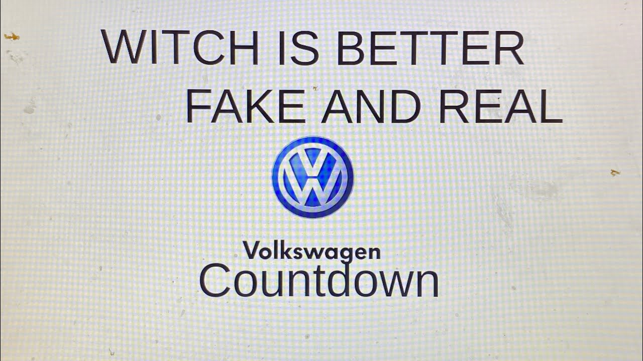 Witch one is better?? Real or fake Volkswagen 2020 countdowns - YouTube