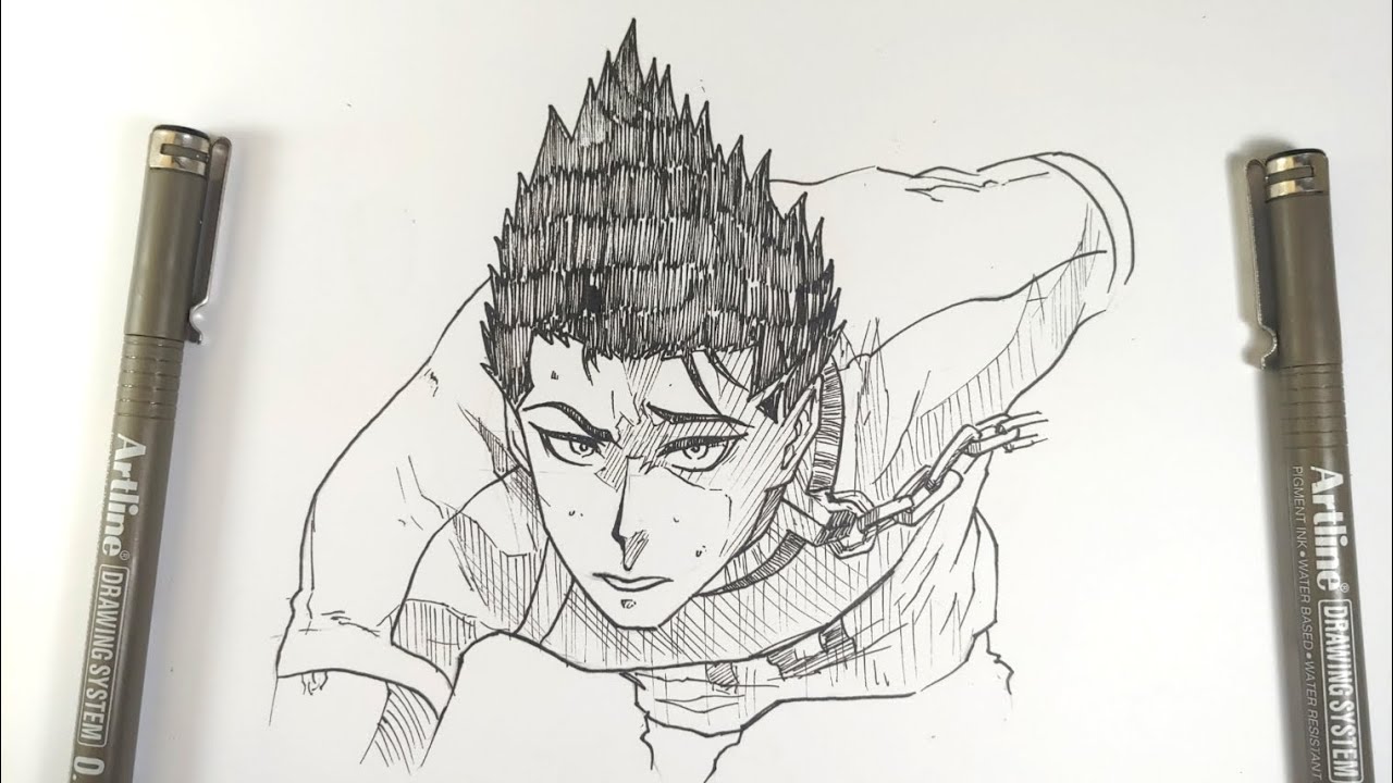 How to draw Barou Shouei - Blue Lock anime - YouTube