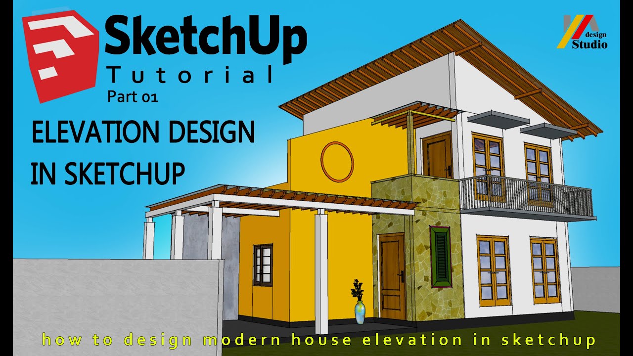 ELEVATION DESIGN IN SKETCHUP / SketchUp TUTORIAL / PART 01 - YouTube