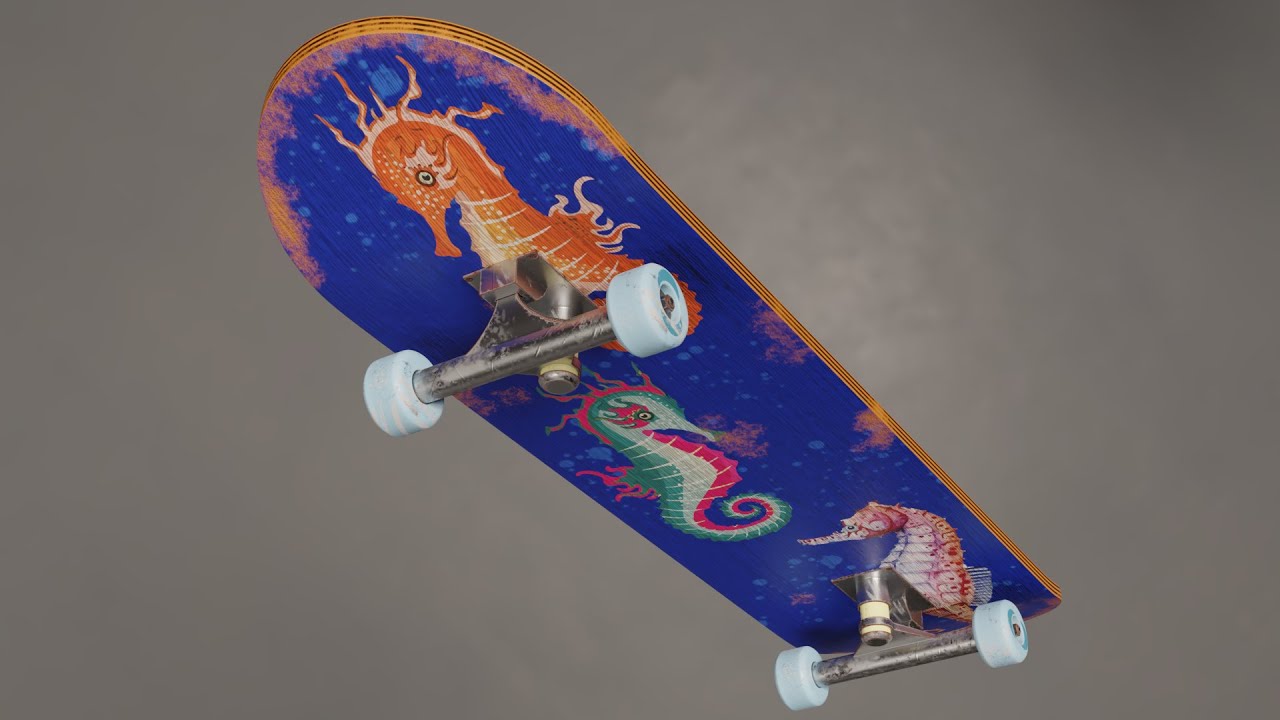 Blender 3D Rigging Timelapse- Skateboard - YouTube