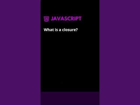 JavaScript Closure: Retaining Access to Variables. #interview # ...