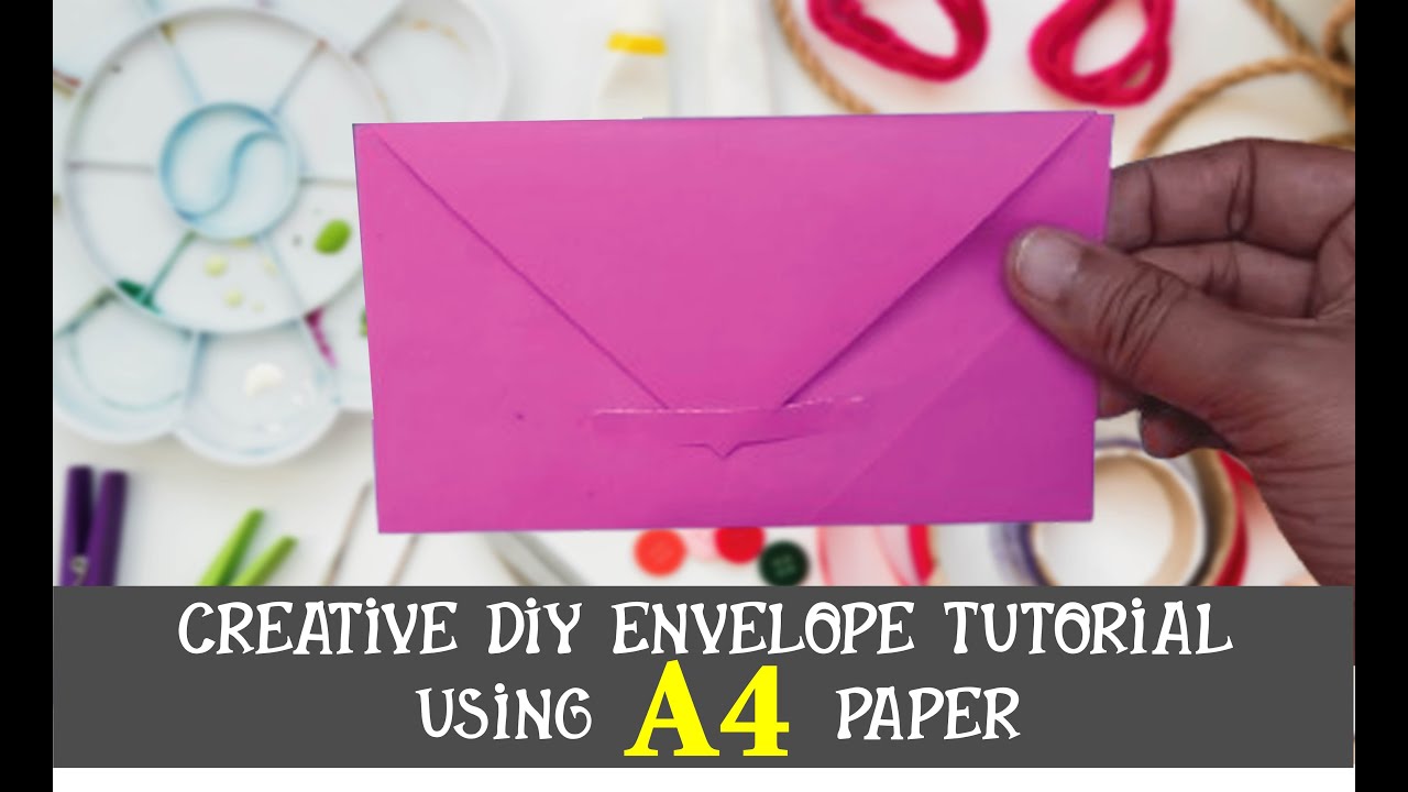 Creative DIY Envelope Tutorial Using A4 Paper | No Special Tools Needed ...