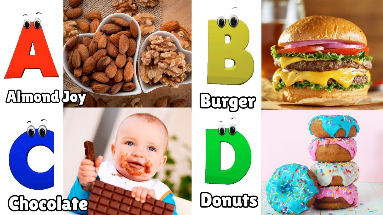 Food phonics song for kids |Alphabets phonics for kids |Phonics Song ...