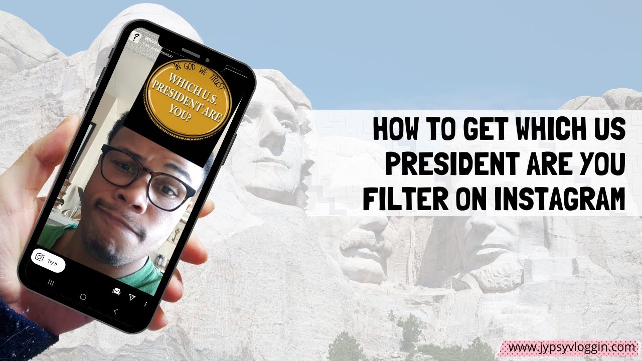 How to get which US president are you filter on Instagram - YouTube