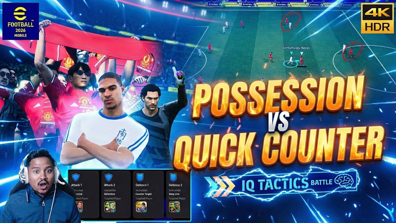 He RAGE QUIT! Destroying Quick Counter Playstyle 📈eFootball 2026 Mobile ...