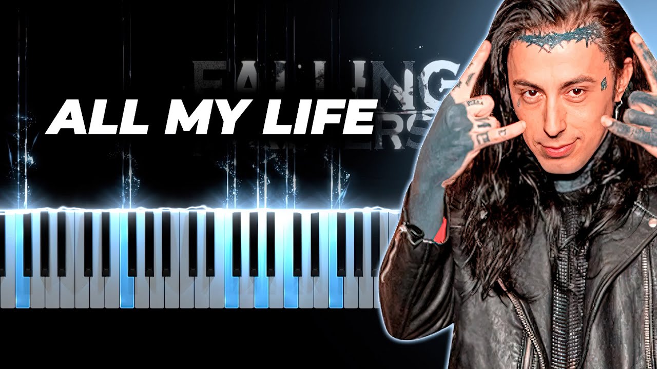 Falling In Reverse - All My Life - piano karaoke instrumental cover ...